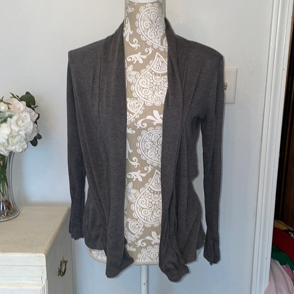 jason maxwell | Tops | Open Front Gray Top | Poshmark